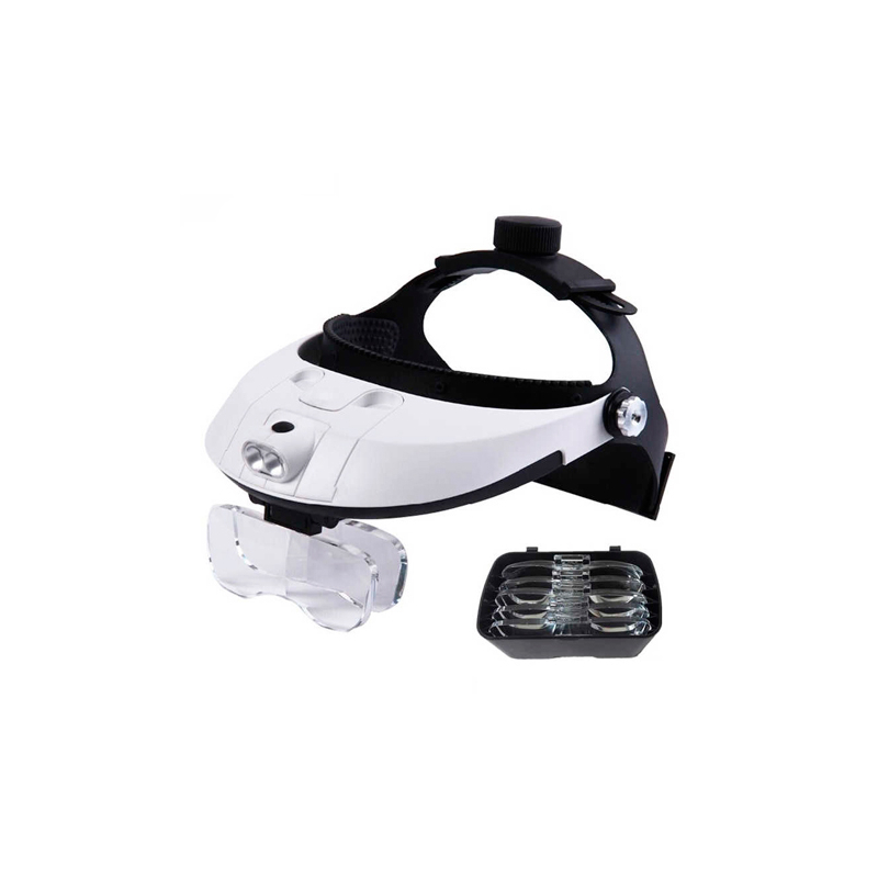 Лупа налобная с подсветкой (2 LED) Kromatech MG81001-H, 1.0-6.0x купить в Санкт-Петербурге ...